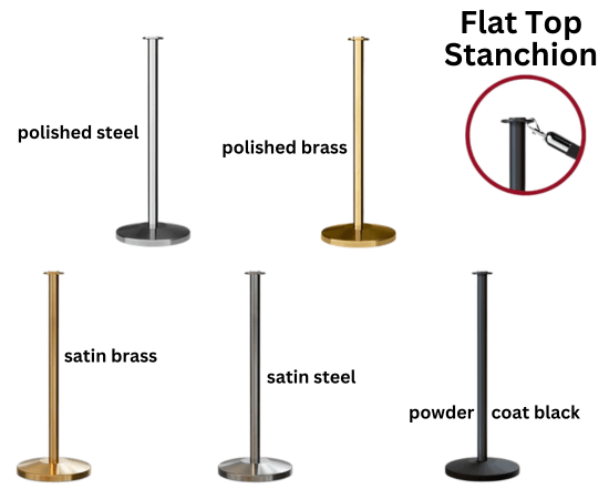 Stanchion with Sloped Base - Red Carpets